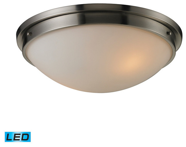 ELK Lighting Flush Mounts 2-Light LED Flushmount, Brushed Nickel ...