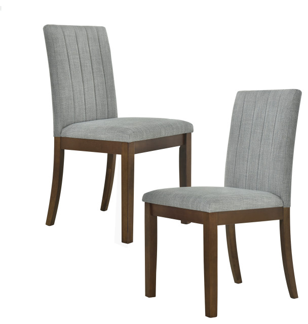 510 Design Everly Upholstered Channel-back Dining Chair Set of 2 ...