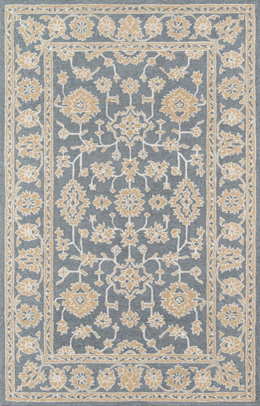 Momeni Valencia Grey Traditional Rugs VAL-2, 5'x7'6" - Mediterranean ...
