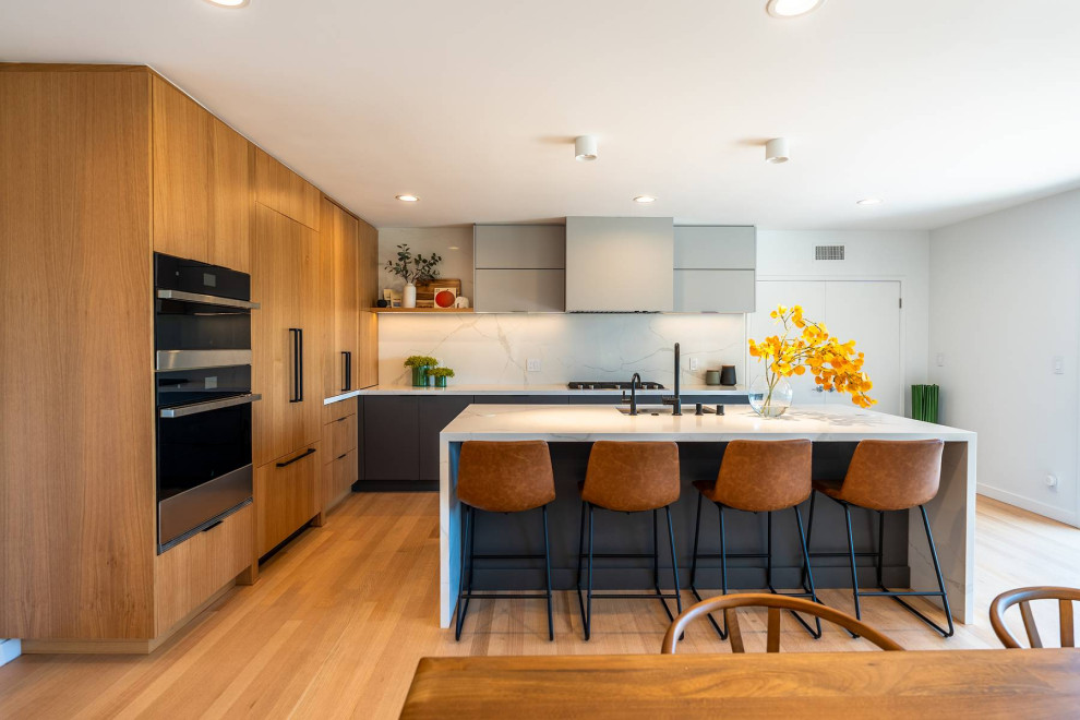 Three Tone kitchen - Contemporary - Kitchen - Los Angeles - by Polly ...