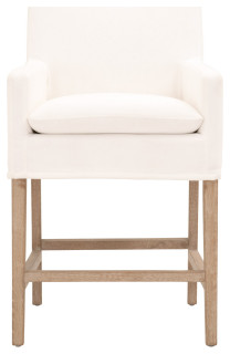 Drake Slipcover Counter Stool - Transitional - Bar Stools And Counter ...