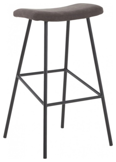Mobly Modern Brown Bar Stool, Set of 2 - Industrial - Bar Stools And ...