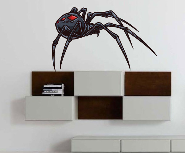 Spider Vinyl Wall Decal SpiderUScolor005, 8 in. - Contemporary - Wall ...