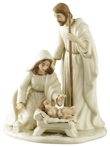 Belleek Nativity Family Small - Traditional - Holiday Accents And ...