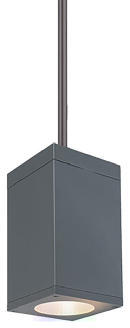 WAC Cube Arch Color Changing Pendant Light in Graphite, 5.000 - Modern ...