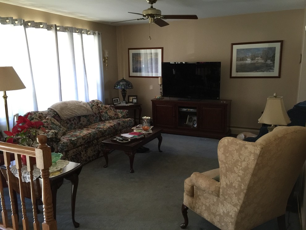 Bi level living room