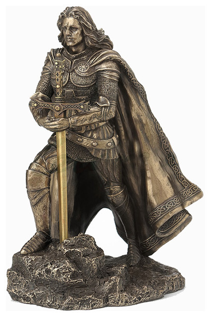 King Arthur and The Sword In The Stone Statue - Traditional ...