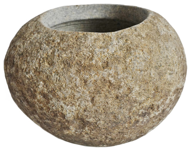 River Rock Bowl Small - Rustic - Decorative Bowls - by Design Mix ...