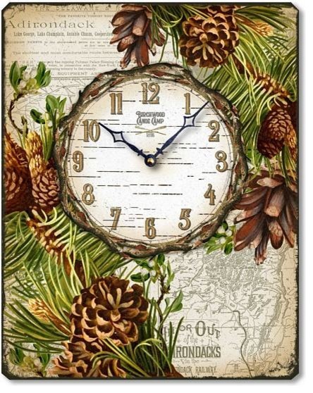 Antique-Style Adirondack Rustic clock - Rustic - Wall Clocks - by Fairy ...