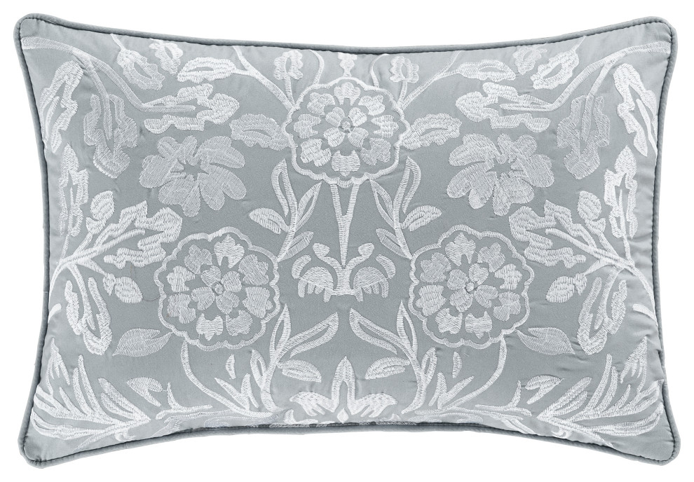 Royal Court Chelsea Blue Boudoir Embellished Decorative Throw Pillow ...