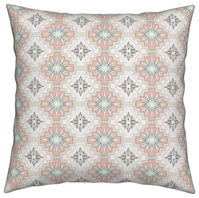 Geometric Starburst Southwest Southwestern Throw Pillow - Southwestern ...