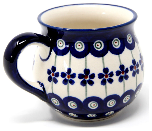 Polish Pottery Coffee Mug 8 oz. Zaklady Boleslawiec Poland - Farmhouse ...