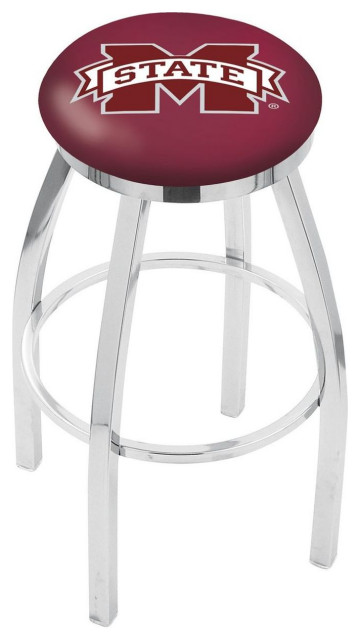 Holland L8C2C Mississippi State 30" Swivel Bar Stool - Chrome ...