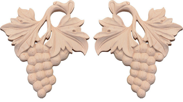 Alamo Wood Carvings, 2-Piece Set, Extra Large - Farmhouse - Onlays And ...