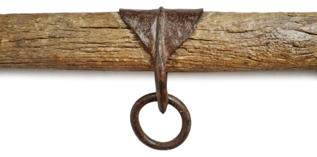 Consigned Old Wood and Iron Hook - Rustic - Wall Hooks - by Design Mix ...