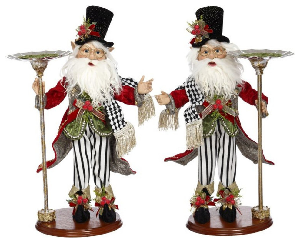 Mark Roberts 2020 Collection Elf with Candle Holder Assortment of 2 ...