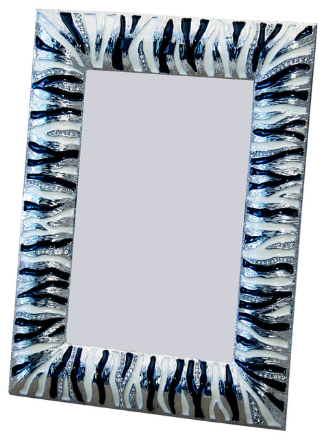 Zebra Print Picture Frame, 4"x6", 4"x6" - Contemporary - Picture Frames ...