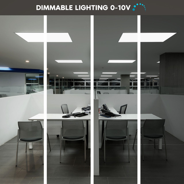 Luxrite 2x4 FT LED Drop Ceiling Light Fixture, 30/40/50W, 3CCT 4PK ...