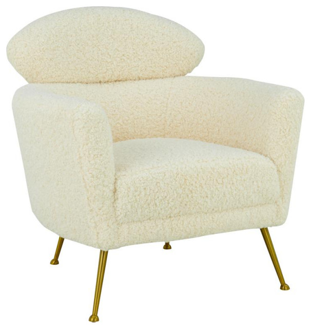 Welsh Faux Shearling Chair - Contemporary - Accent Chests And Cabinets ...