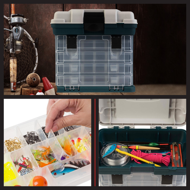 Portable Tool Box Small Parts Organizer With Drawers and Compartments ...
