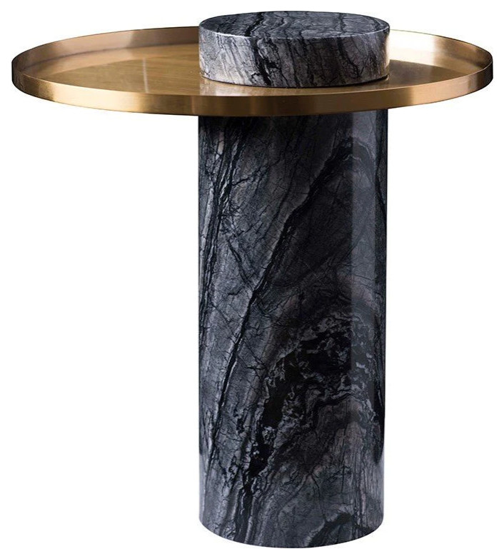 Chase Gold Side Table - Contemporary - Side Tables And End Tables - by ...
