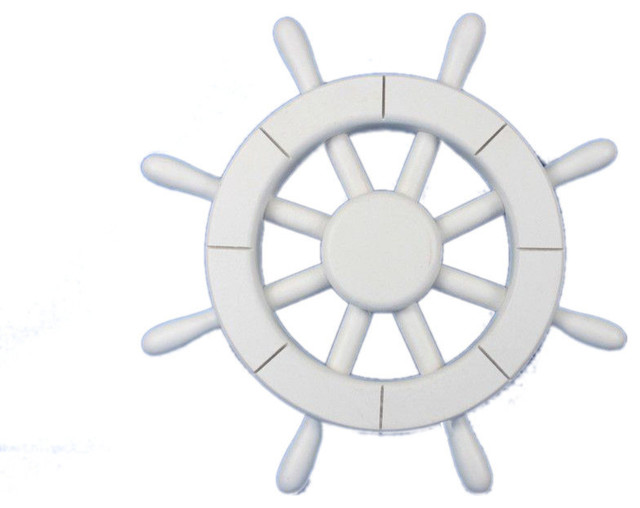 Decorative Ship Wheel, 12" - Beach Style - Decorative Objects And ...