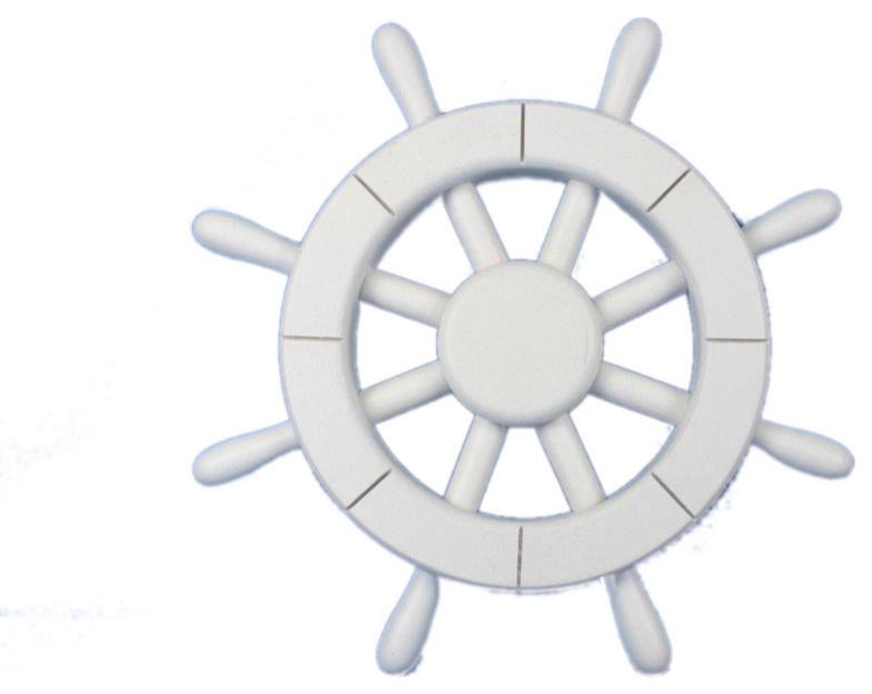 Decorative Ship Wheel, 12" - Beach Style - Decorative Objects And ...