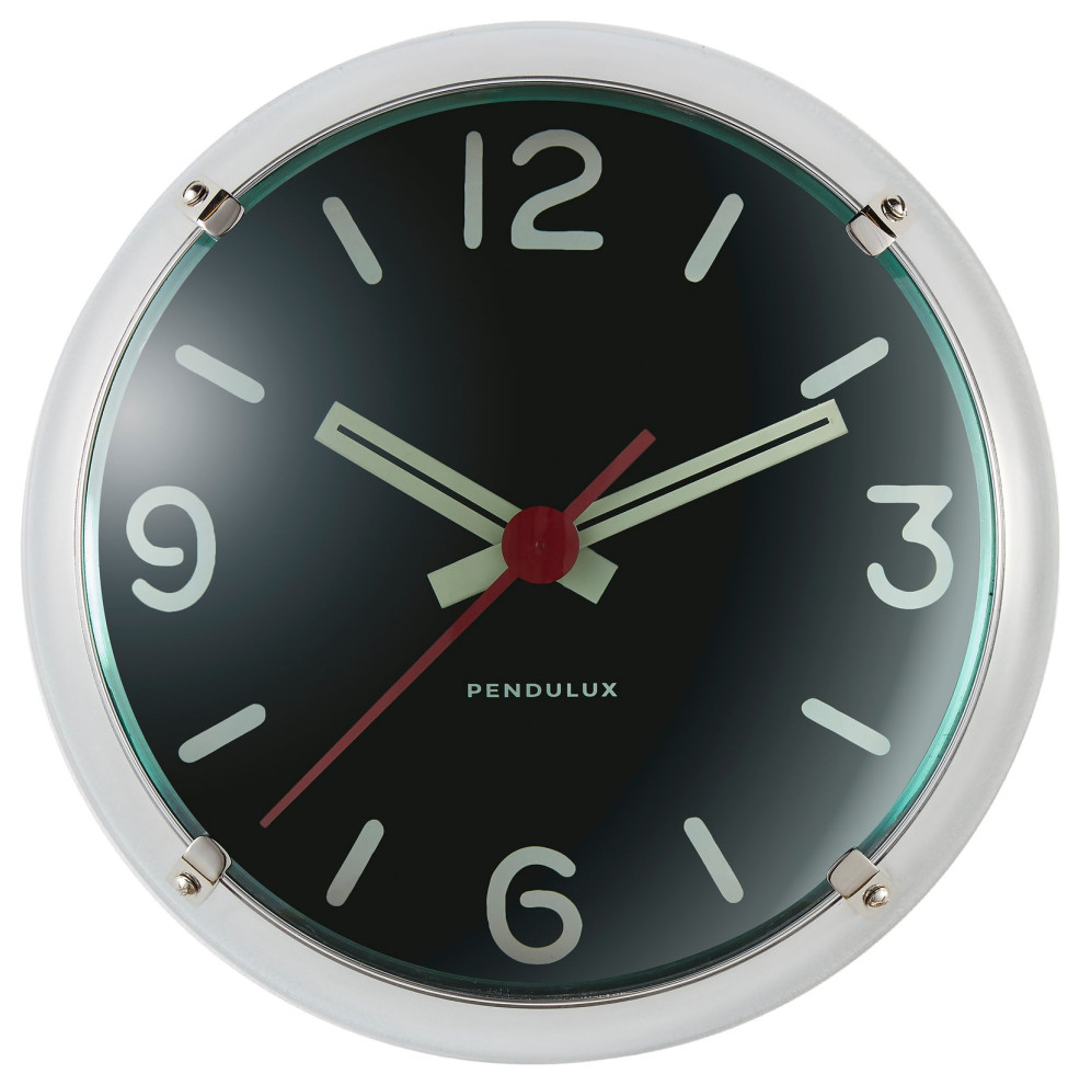 Pendulux Atlas Wall Clock Aluminum, 12 inches - Contemporary - Wall Clocks - by Zeckos | Houzz
