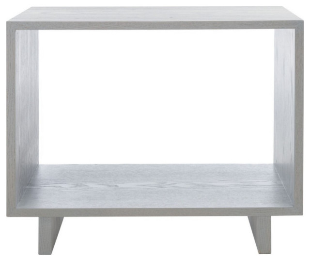 Lance Mid Century Scandinavian Wood Stand, Gray - Transitional - Side ...