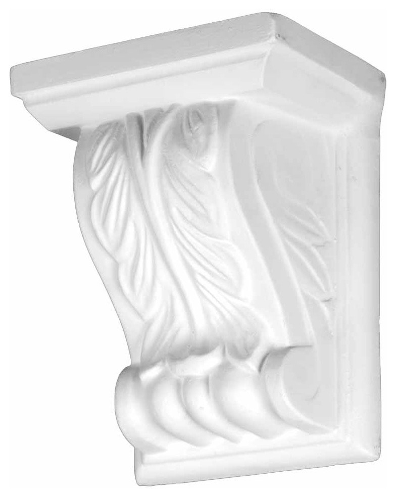 Decorative white Corbel Urethane Corner Wall Mount Finish Renovators ...