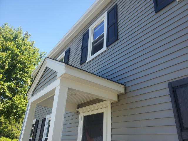 CertainTeed Vinyl Siding, Harvey Windows, Portico, Fairhaven, MA ...