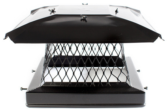 Black Chimney Cap, 8"x8" - Transitional - Chimineas - by Chimcare ...