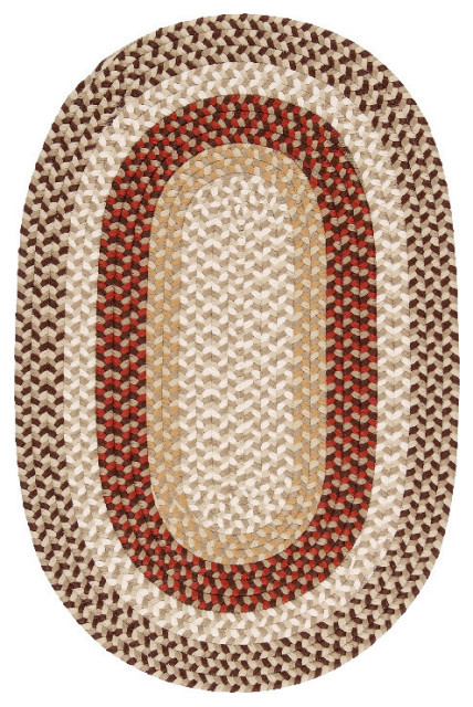 Colonial Mills Burmingham BU85 Brick Brown Indoor/Outdoor Area Rug, 6 ...