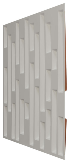 Staggered Brick EnduraWall Decorative 3D Wall Panel, 19.625"Wx19.625"H ...