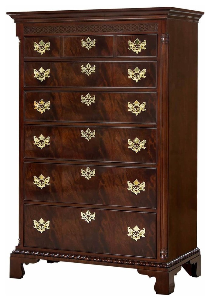 Tall Chippendale Chest - Traditional - Dressers - by English Georgian ...