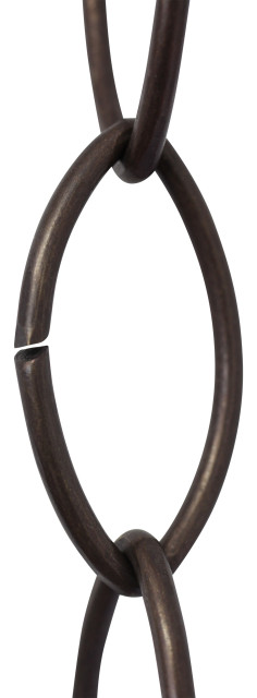 RCH Hardware Brass Large Loop Chandelier Chain, Various Finishes, U43 ...