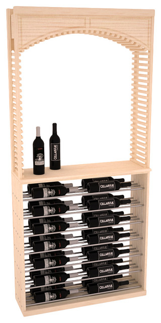 CellarVue Ponderosa Pine Horizontal Wine Rack Combo, Pine Unstained ...