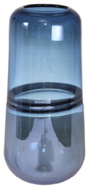 Light Blue See Through Vase, Tall - Contemporary - Vases - by R16 HOME ...