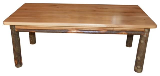 Hickory Solid Wood Coffee Table - Rustic - Coffee Tables - by Furniture Barn USA | Houzz