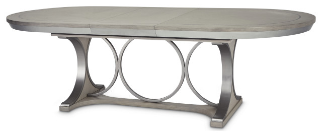 Eclipse Oval Dining Table - Moonlight Gray - Contemporary - Dining Tables - by HedgeApple | Houzz
