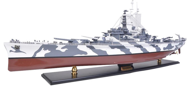Handmade Uss Alabama Model Ship - Beach Style - Decorative Objects And ...