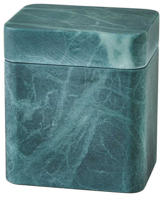 Raggio Alabaster Box, Black/Green, Medium - Contemporary - Decorative ...