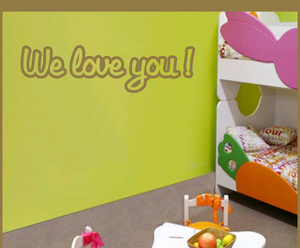 We Love Vinyl Wall Decal lo029weloveyouvi, 72 in. - Contemporary - Wall ...