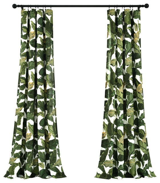 Tropical Paradise Window Panel Set, 84"x52" - Tropical - Curtains - by ...
