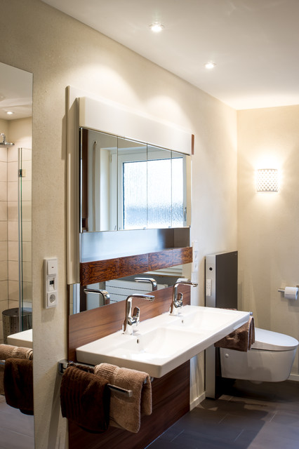 Bad mit Lehmputz - Modern - Nürnberg - von sporrer.architektur