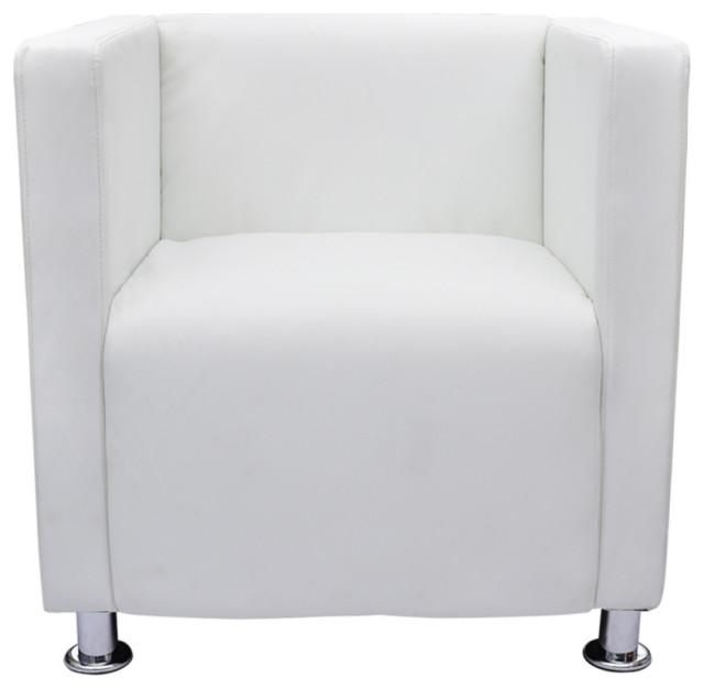 Living Room Tub Chair - White - Contemporary - Armchairs And Accent ...