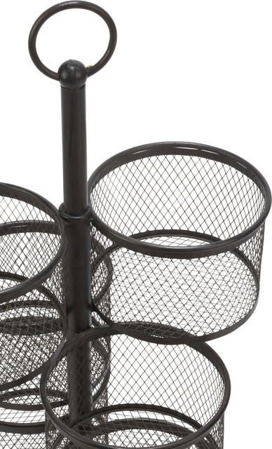 6 Bin Mesh Rotating Display - Industrial - Storage Bins And Boxes - by ...