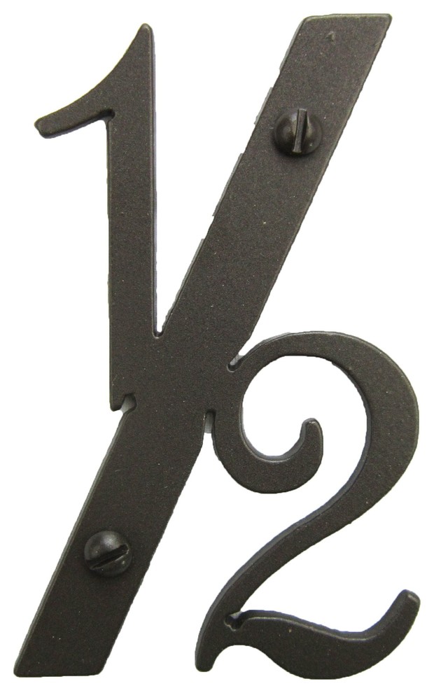 Classic Smooth Spanish Style Address Numbers, 6 inch - Contemporary ...