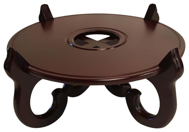 Cross Leg Oriental Fish Bowl Stand, 9.5"w - Asian - Planter Hardware ...