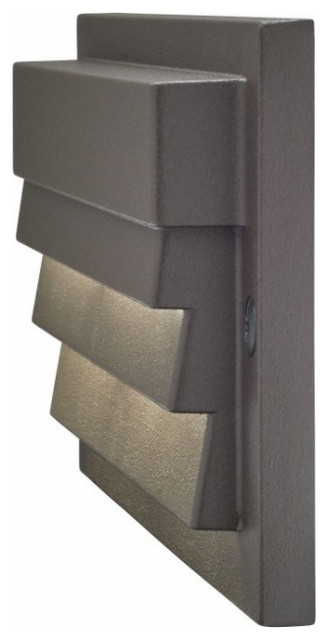 1 LED Louvered Step Light In Industrial Style-3 Inches Tall and 0.75 ...